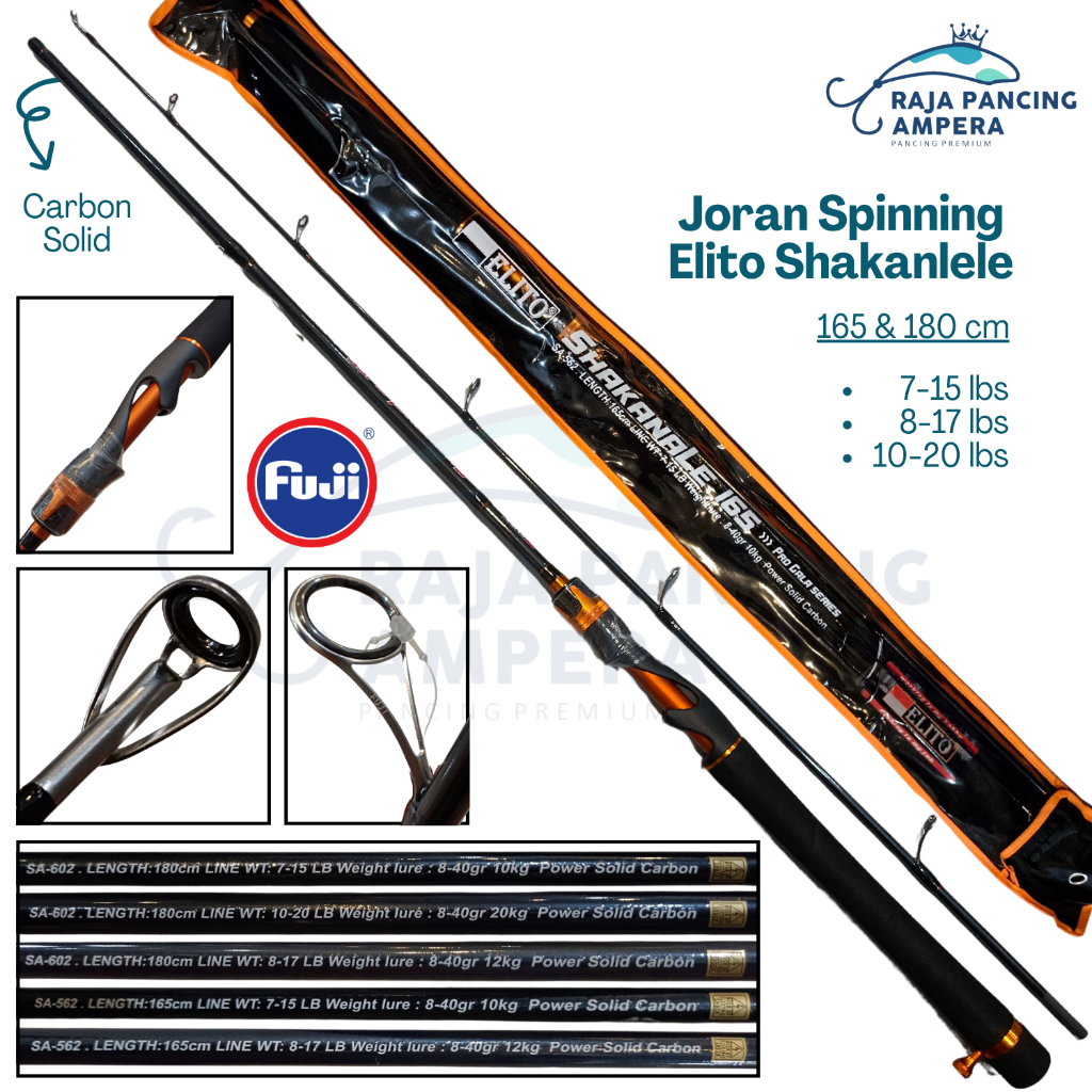 Jual Joran Spinning Elito Shakanale | Stik Pancing Galatama Ring Full ...