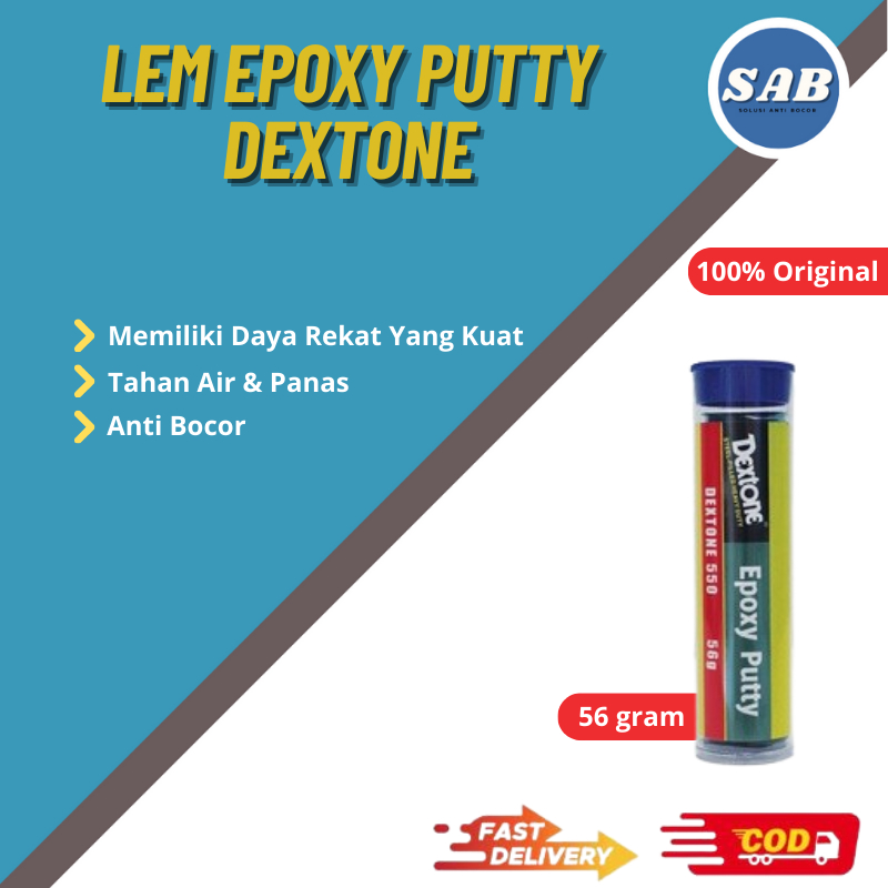Jual Lem Dextone Epoxy Putty Penutup Bocor Toren Pipa Kitchen Sink ...