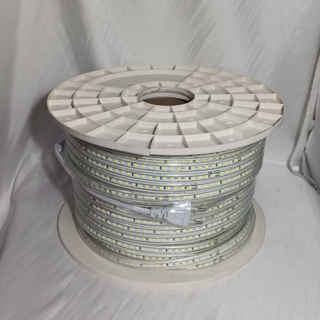 Jual Lampu Led Strip Selang 120 LED 2835 SMD Panjang 100 Meter 220V | Shopee Indonesia