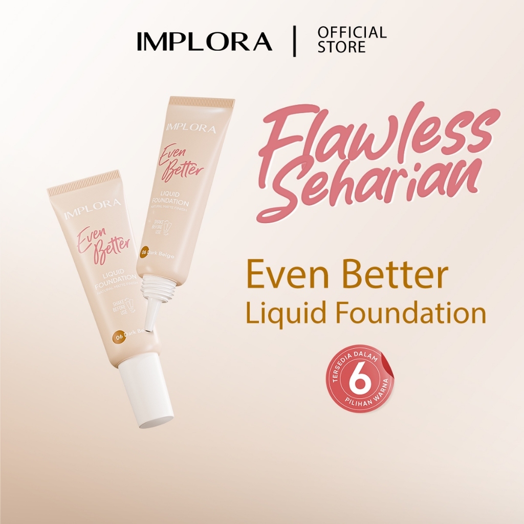 Jual Implora Even Better Liquid Foundation 25g | Shopee Indonesia