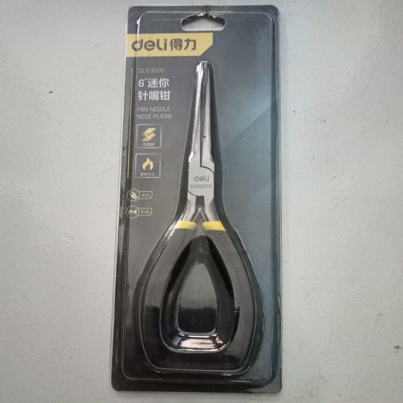 Jual MINI NEEDLE NOSE PLIERS 6" TANG LANCIP DELI | Shopee Indonesia