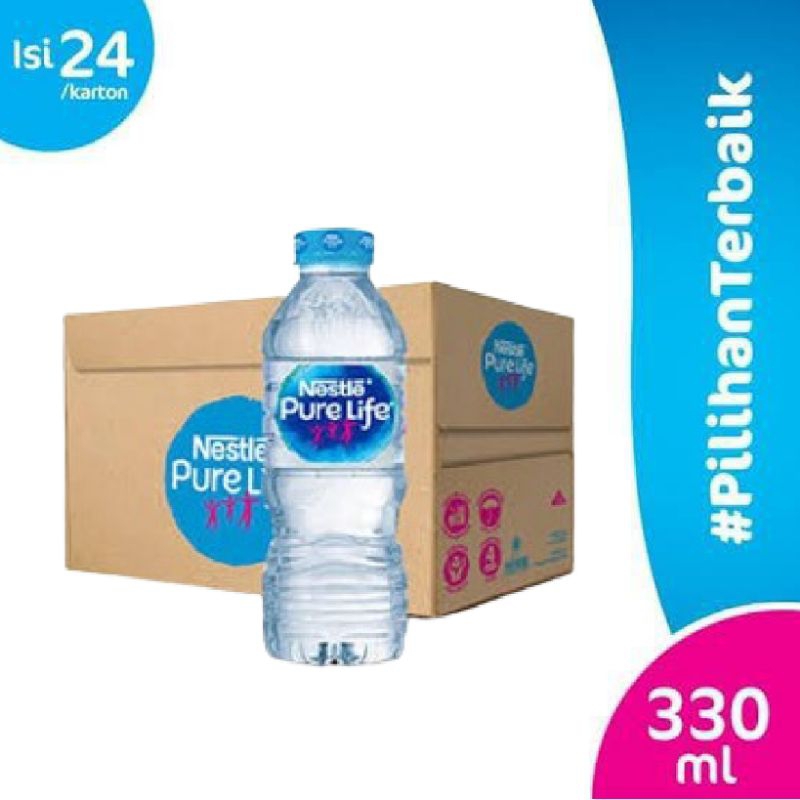 Jual NESTLE PURE LIFE AIR MINERAL 330 ML, 1 DUS ISI 24 botol | Shopee Indonesia