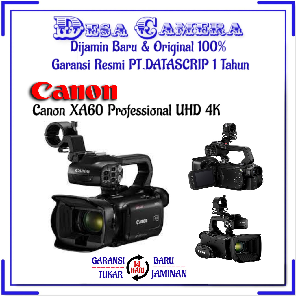 Jual Handycam Canon XA60 Professional UHD 4K Camcorder | Shopee Indonesia