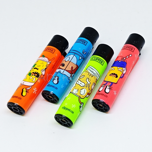 Jual Korek Api Reguler Flame Clipper Lighter Small Size Motif Unik ...