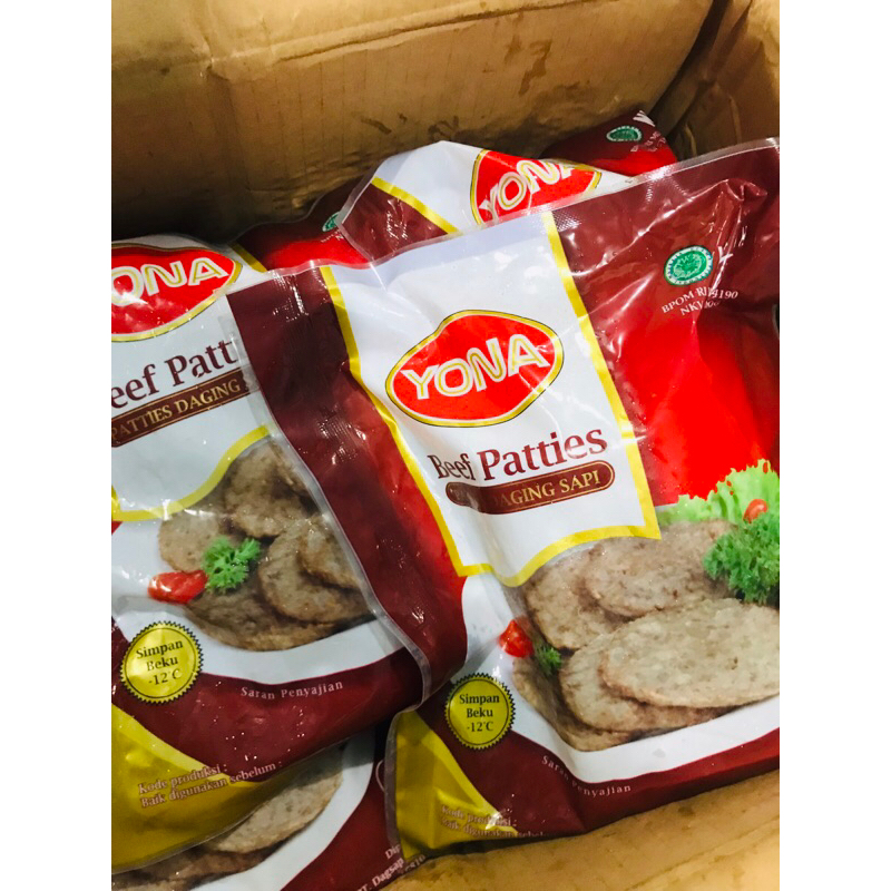 Jual yona beef patties 500 gr | Shopee Indonesia