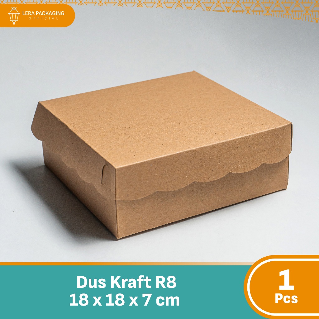 Jual R8 - Kotak Dus Kraft Coklat/Kotak Dus Nasi/Kotak Dus Nasi Catering ...