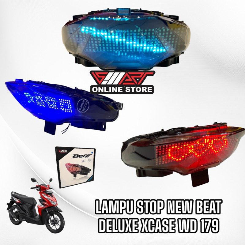 Jual LAMPU STOP NEW BEAT DELUXE 2021-2024 XCASE WD178/WD179 LED ANIMASI ...