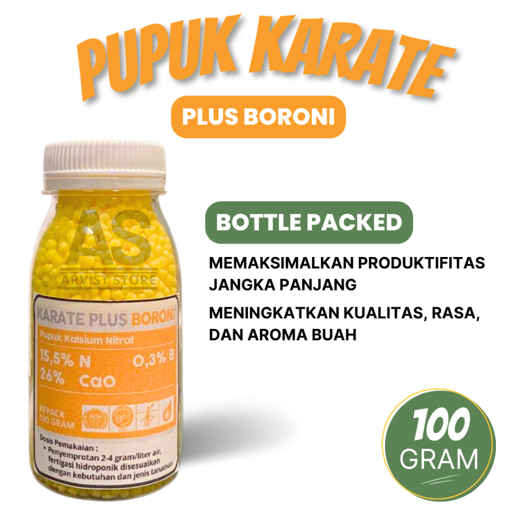 Jual Pupuk MEROKE KARATE PLUS BORONI Kemasan Repack 100 Gram Kalsium ...