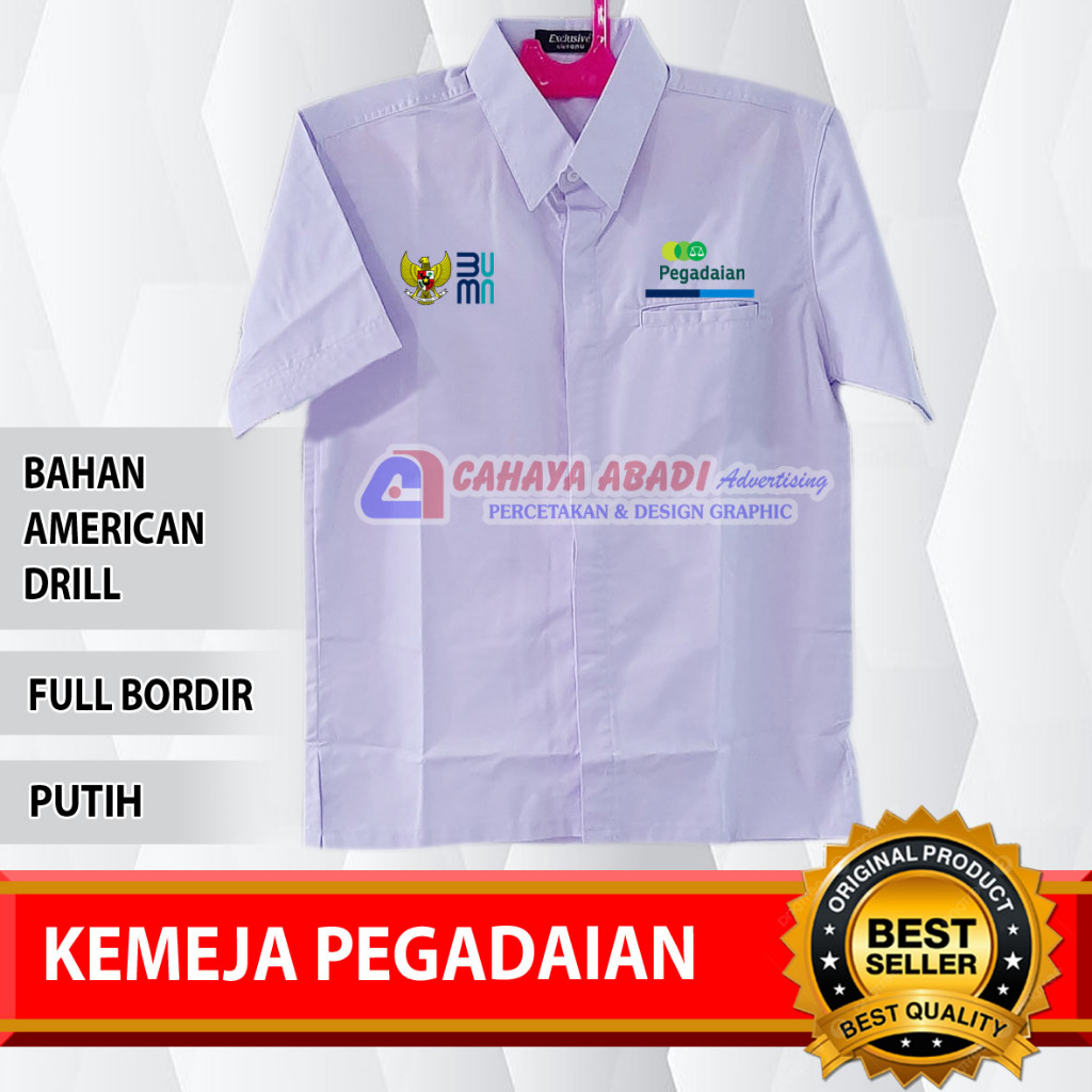 Jual Kemeja BUMN Pegadaian Seragam BUMN Pegadaian Baju BUMN Pegadaian ...