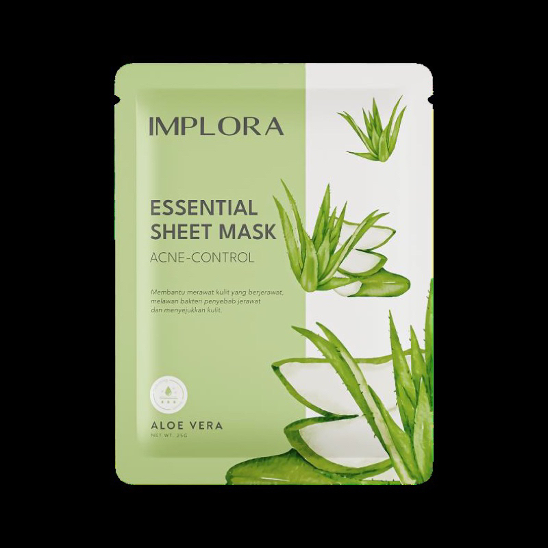 Jual IMPLORA Essential Sheet Mask 25gr - Masker Wajah Tisu Tissue ...