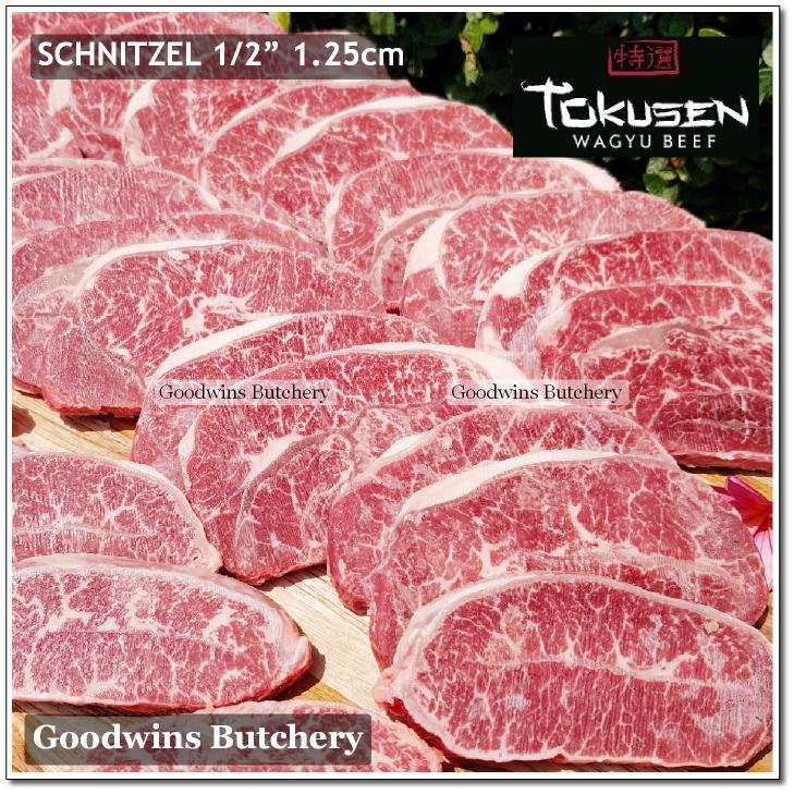 Jual 600gr steak cuts 1cm beef OYSTER BLADE WAGYU TOKUSEN marbling