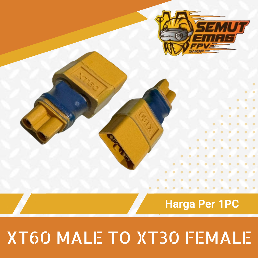 Jual XT60 Male to XT30 Female Connector Adaptor adapter | Shopee Indonesia