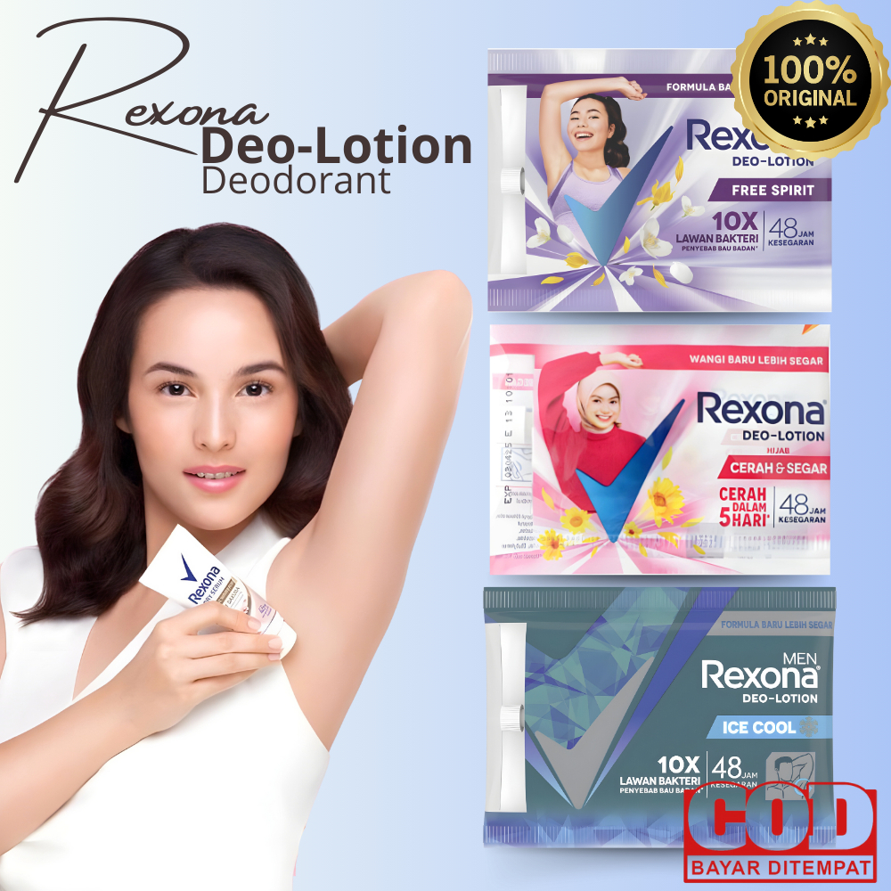 Jual REXONA SACHET 6PCS MEN ICE COOL,WMN FREE SPIRIT, WMN CERAH & SEGAR ...