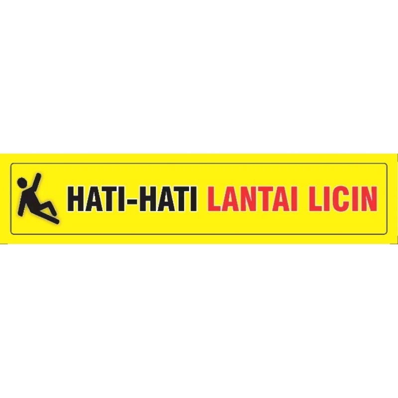 Jual Stiker Hati Hati Lantai Licin / Stiker Resiko Jatuh | Shopee Indonesia