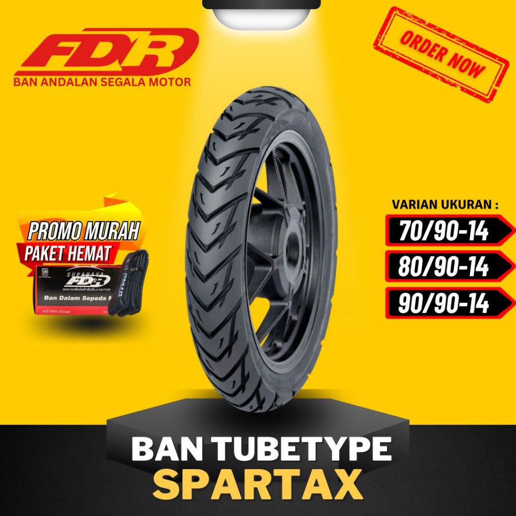 Jual [READY COD] BAN FDR SPARTAX TUBETYPE / BAN FDR TUBETYPE RING 14 ...