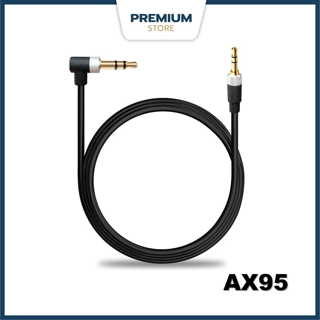 Jual Lenyes Kabel Aux AX95 3.5mm Jack Audio Cable Male To Male Model L Hifi Stereo 1 Meter ...