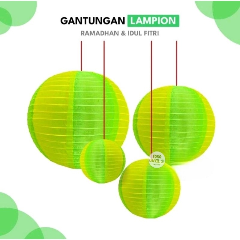 Jual LAMPION LEBARAN IDUL FITRI LAMPION KAIN EID MUBARAK HIASAN LEBARAN ...