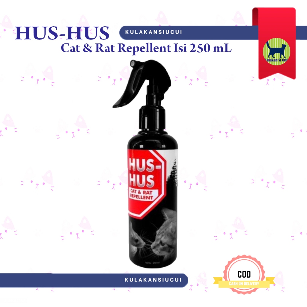 Jual Hus Hus Cat & Rat Repellent Isi 250 mL Pengusir Tikus Cegah Kucing ...