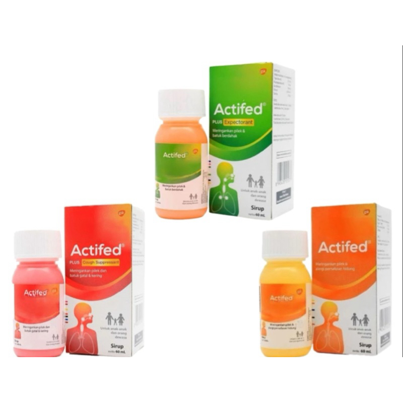 Jual Actifed Hijau Merah Kuning Plus Expectorant untuk Batuk Berdahak ...