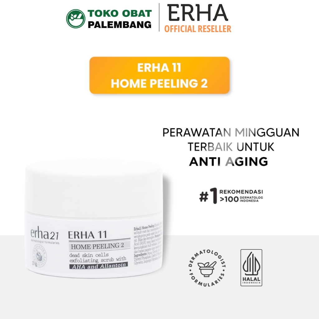 Jual ERHA21 ERHA 11 HOME PEELING 2 AHA ALLANTOIN KRIM PEELING MUKA FACE ...