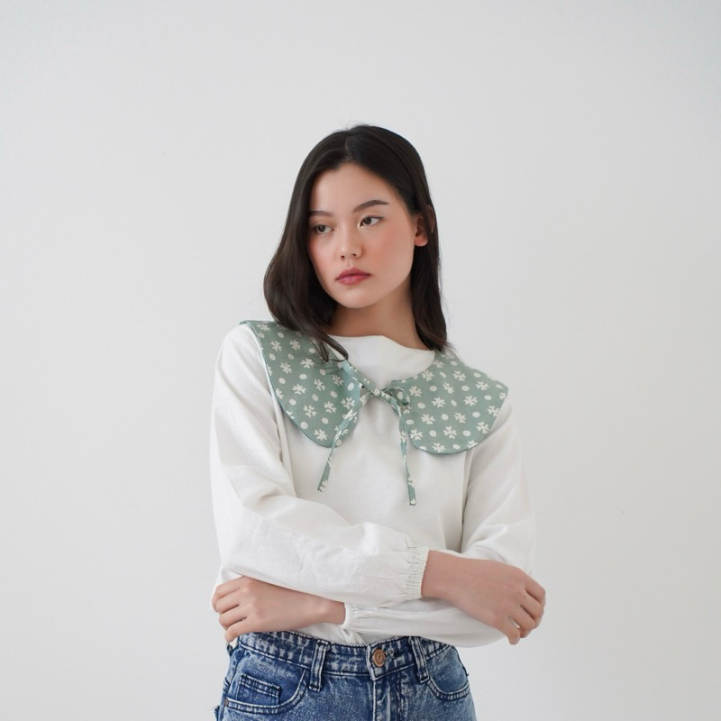 Jual Fake Collar Batik / Detachable Collar / Kerah Tambahan Batik ...