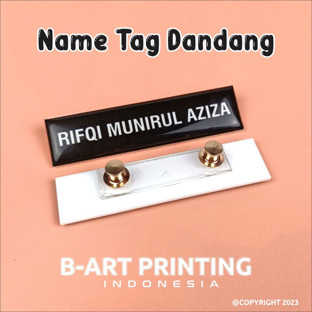 Jual Nama Dada Name tag Nyoya Polisi TNI PNS Abdi Negara Papan nama TNI ...