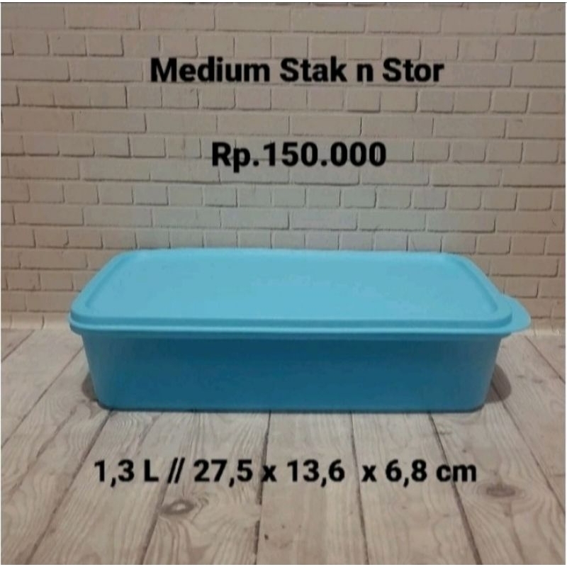 Jual Tupperware Medium Stak n Stor,hemat 40% (1 pc) | Shopee Indonesia