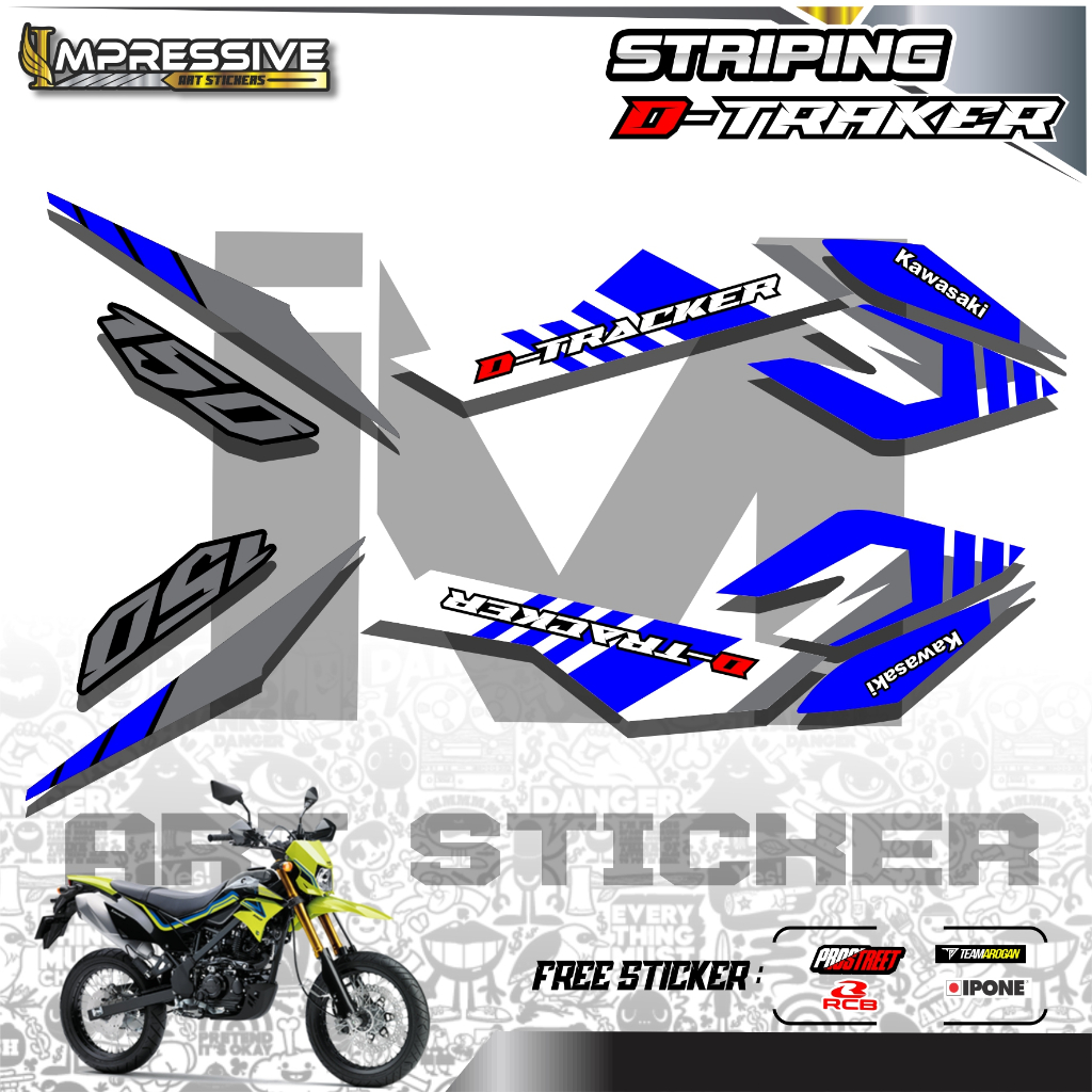 Jual STRIPING STICKER DTRACKER 150 - STRIPING D-TRACKER 150 - KAWASAKI ...