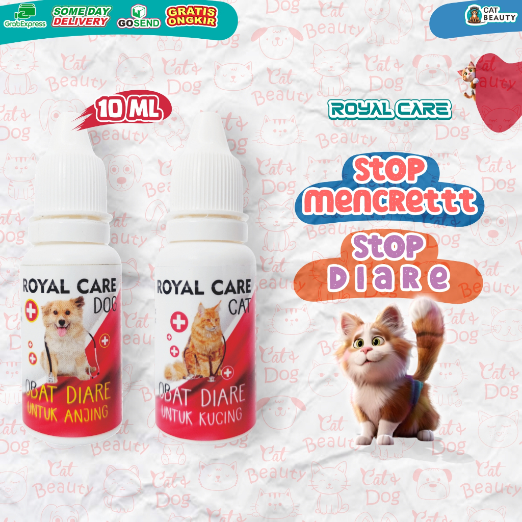 Jual Royal Care Obat diare kucing mengatasi kucing mencret BAB berdarah ...
