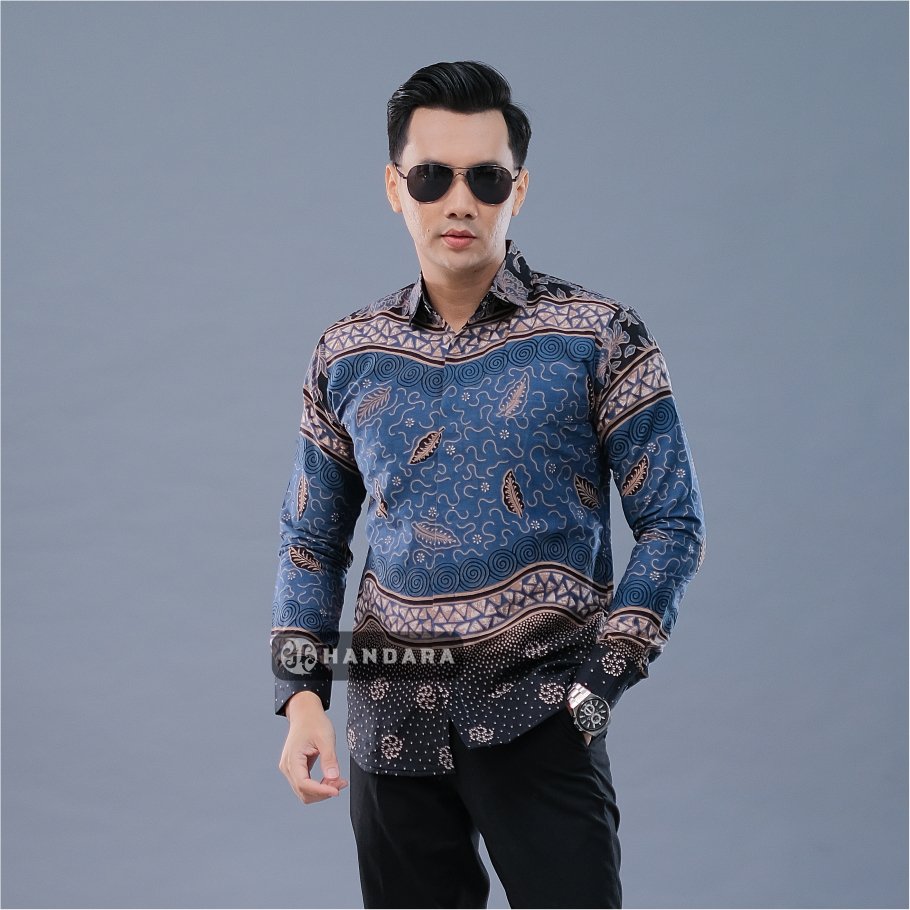 Jual Handara Batik Premium Pria Lengan Panjang Slim Fit Furing - Three ...