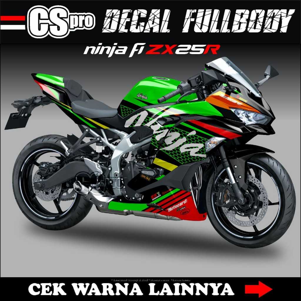 Jual Decal Ninja 250 Fi zx25r rafis / Stiker Motor Kawasaki Ninja ZX ...