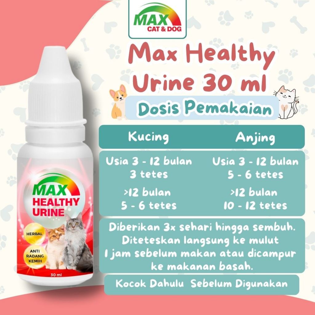 Jual Max Healthy Urine | Obat Anti Peradangan Untuk Kucing & Anjing ...