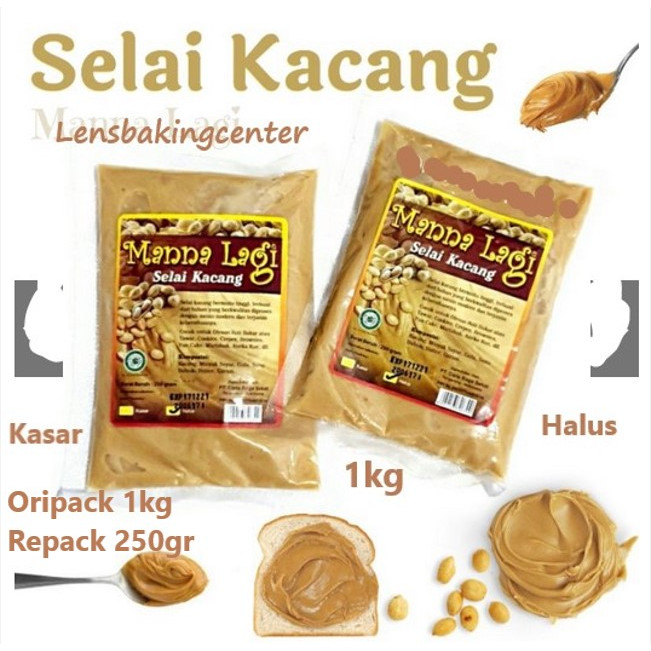 Jual Selai Kacang Manna Lagi 250gr | Sele Kacang MannaLagi Repack 250 ...