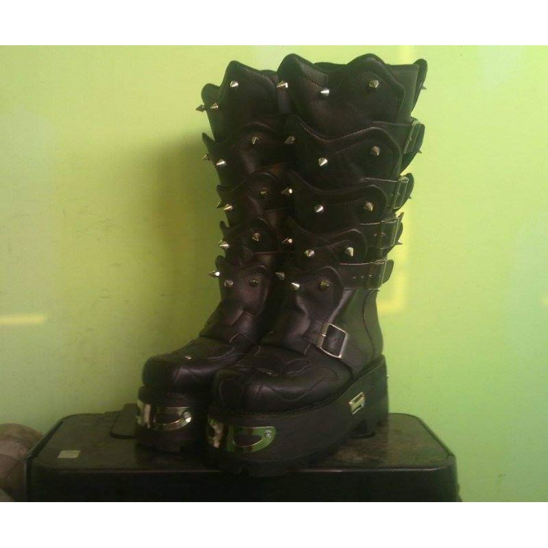 Jual sepatu boots rock tinggi new model | Shopee Indonesia
