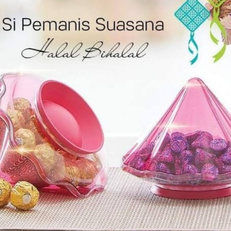 Jual Tupperware Original Promo Toples Crystal Kerucut Tempat Permen ...