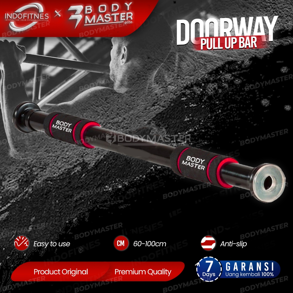 Jual BODYMASTER Door Chin Up - Pull Up Bar Pintu Gym Fitness | Shopee ...
