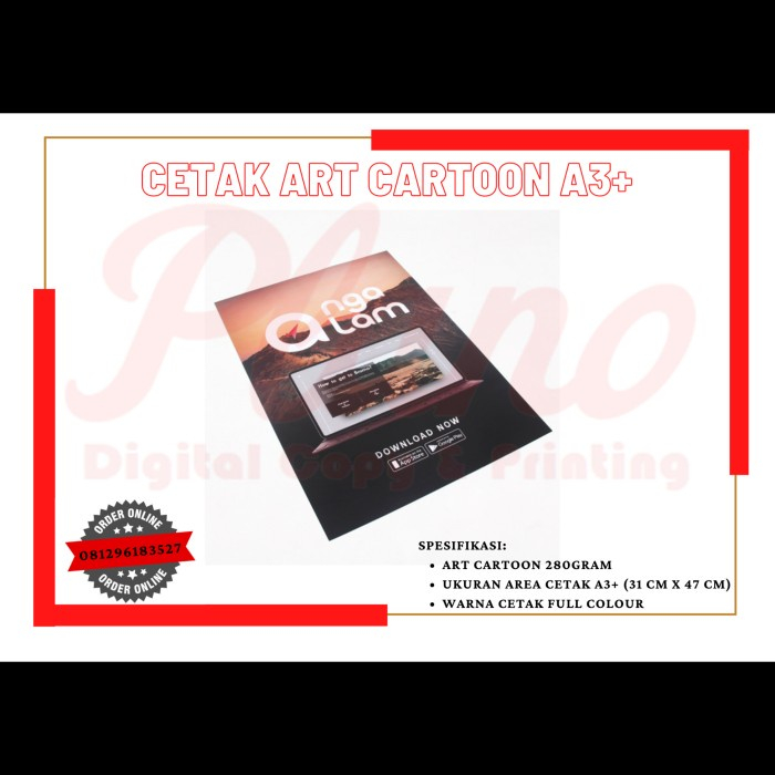 Jual Cetak Poster Art Carton A3+ | Shopee Indonesia
