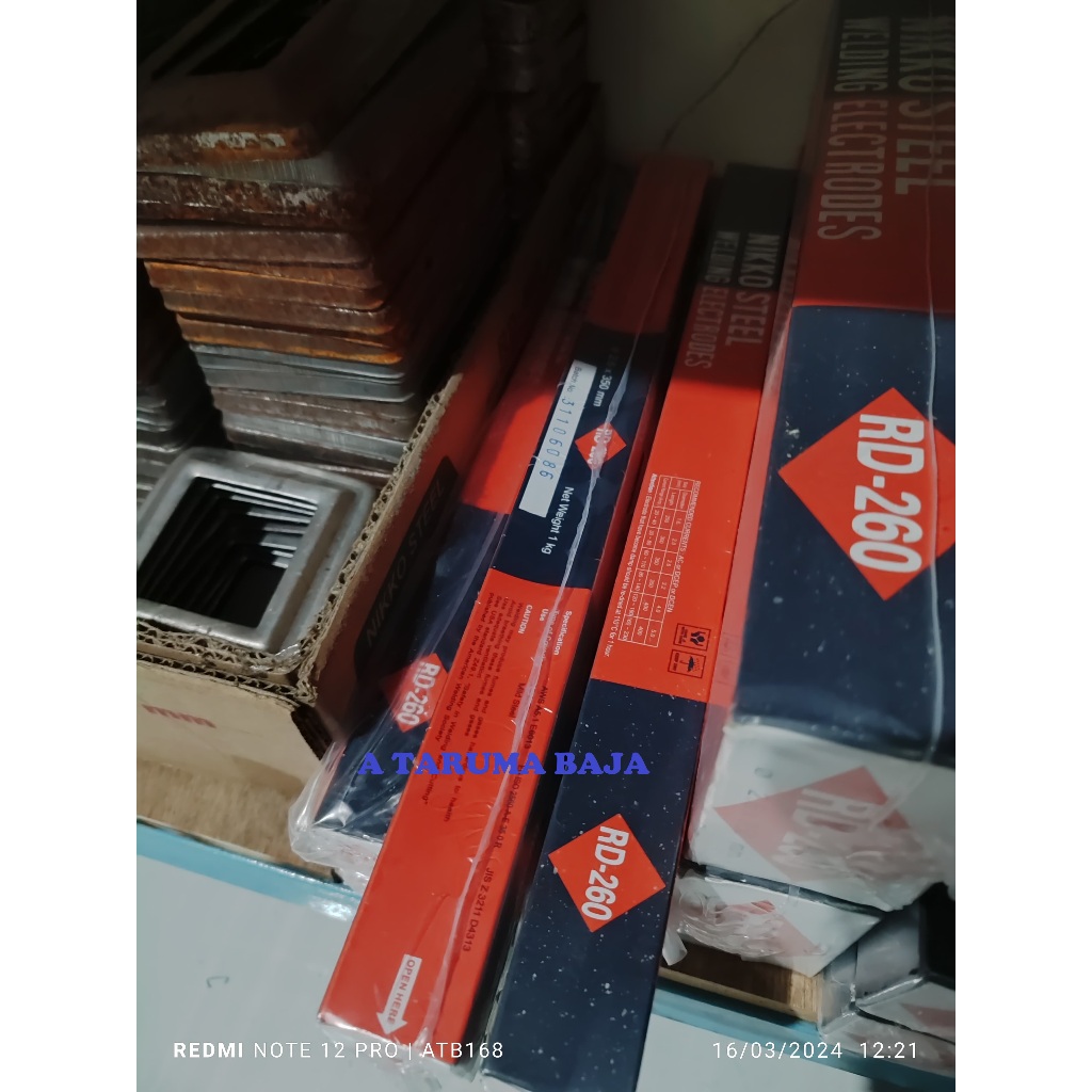 Jual Kawat Las 2.0mm x 300mm, Nikko Steel RD260, Pack 1 KG | Shopee Indonesia