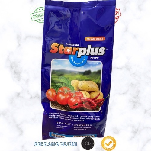 Jual Starplus 70 WP ( propineb 70 % ) Fungisida untuk tanaman cabai, kentang dan tomat kemasan 1 ...