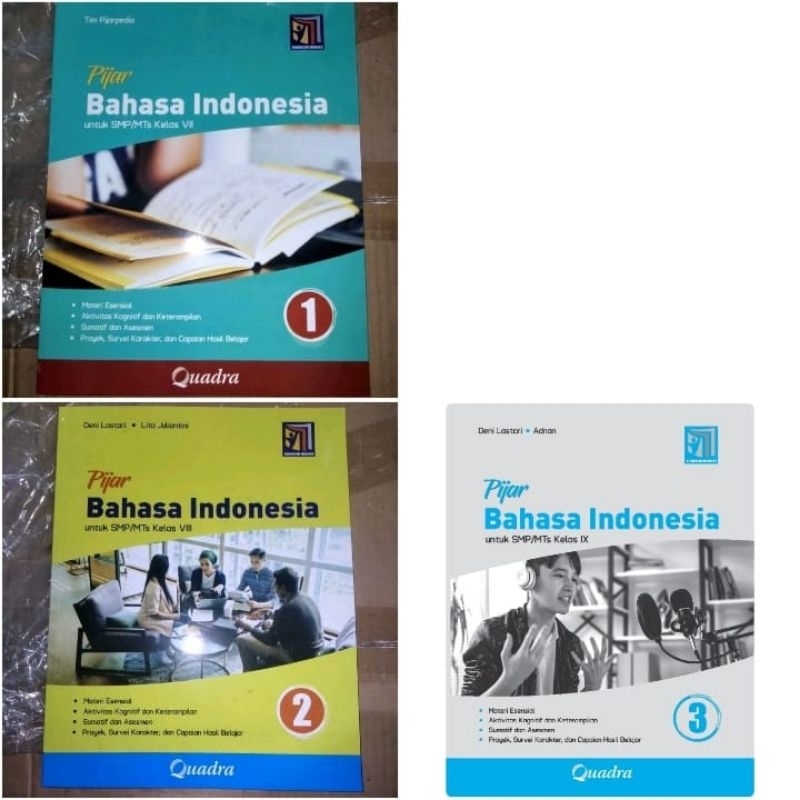 Jual Buku Pijar Bahasa Indonesia Quadra SMP Kelas 7-9 Kurikulum Merdeka | Shopee Indonesia