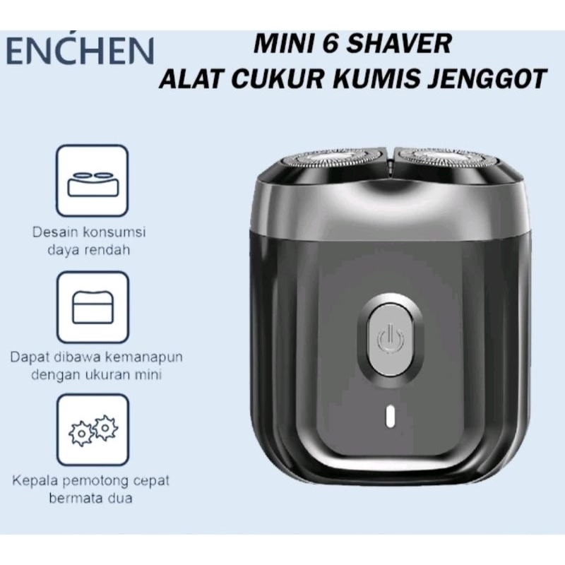 Jual ENCHEN Mini 6 Portabel Mini Shaver Alat Cukur Kumis Jenggot ...