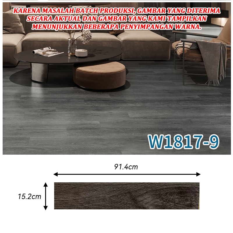 Jual 1 Pcs Floor Vinyl Lantai Stiker /915x152mm/Lantai Kayu Parquet ...