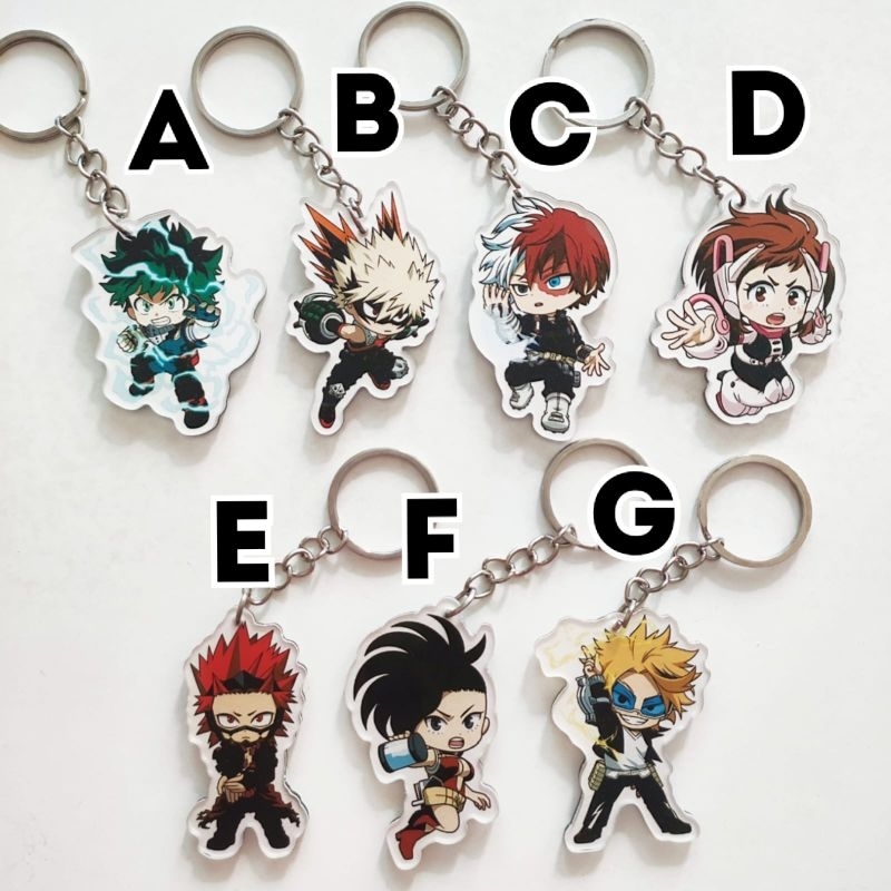 Jual Keychain Anime Boku no Hero Academia 8 My Hero Academia Midoriya ...