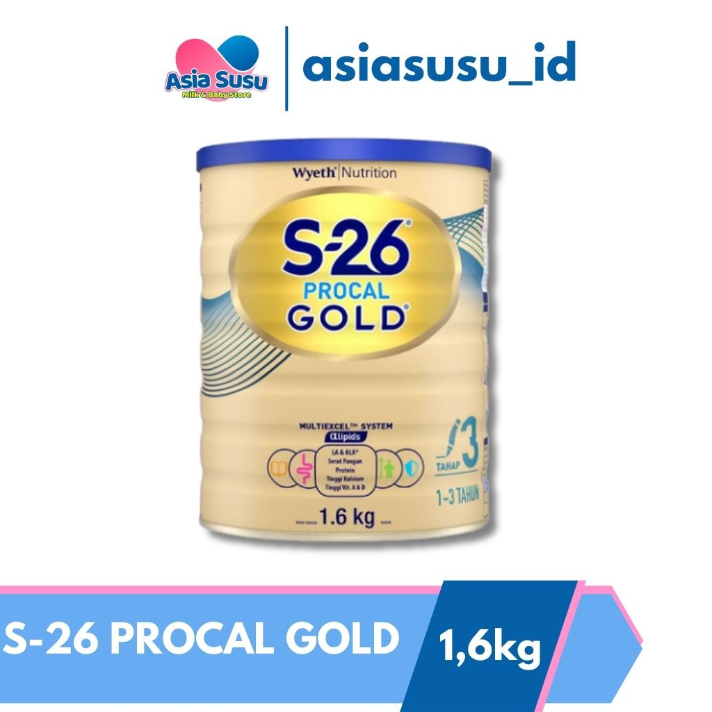 Jual S26 PROCAL GOLD / S26 PROMISE GOLD 1,6 KG / SUSU PERTUMBUHAN ANAK 1-3 TAHUN | Shopee Indonesia