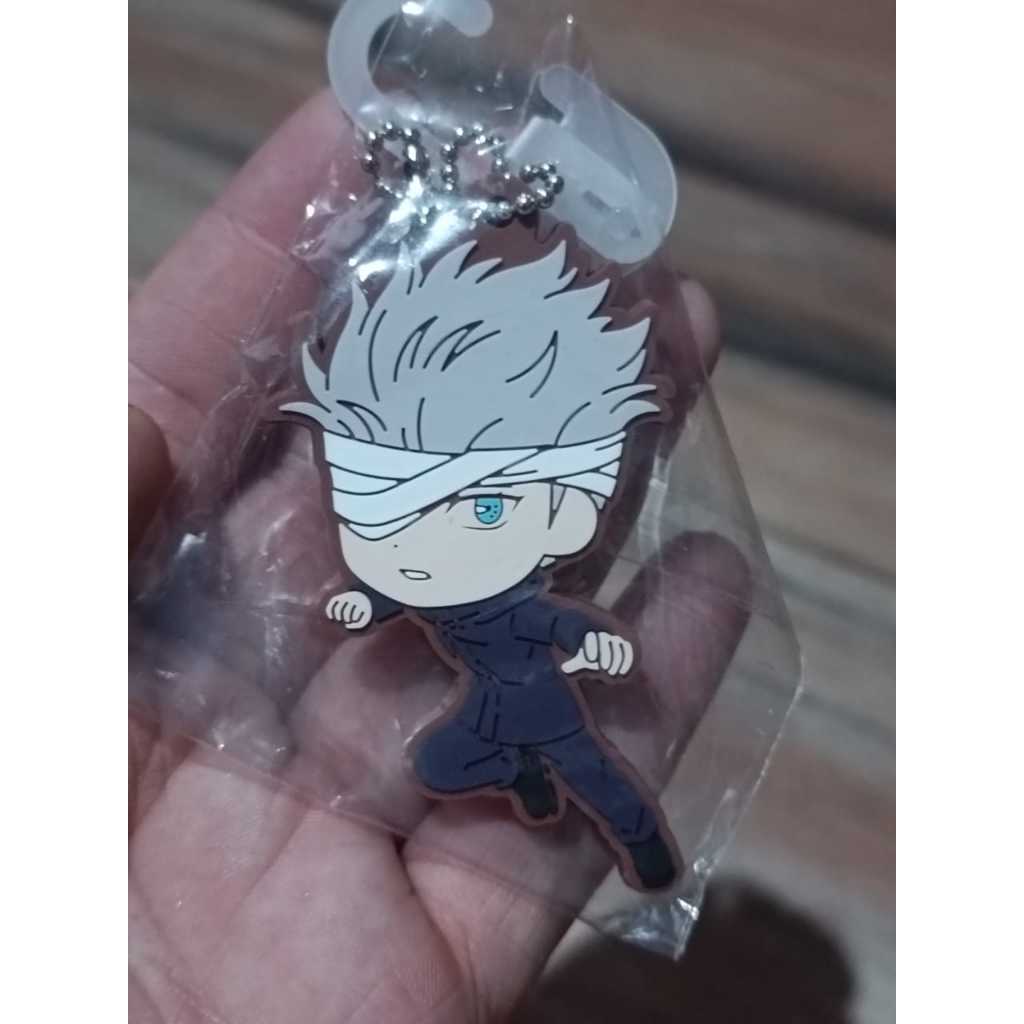 Jual Jujutsu Kaisen Satoru Gojo Keychain Rubber Japan Gantungan Kunci ...