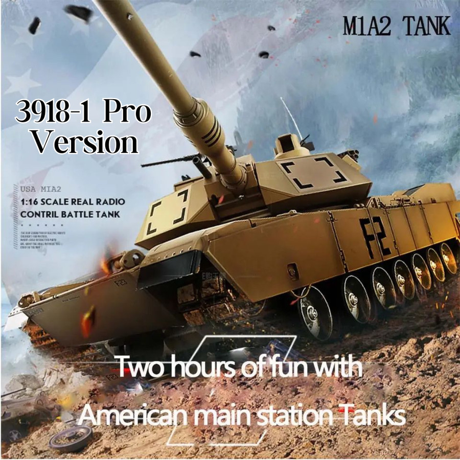 Jual Heng Long 2.4Ghz 1:16 USM1A2 ABRAMS (smoke & sound) (3918-1 ...