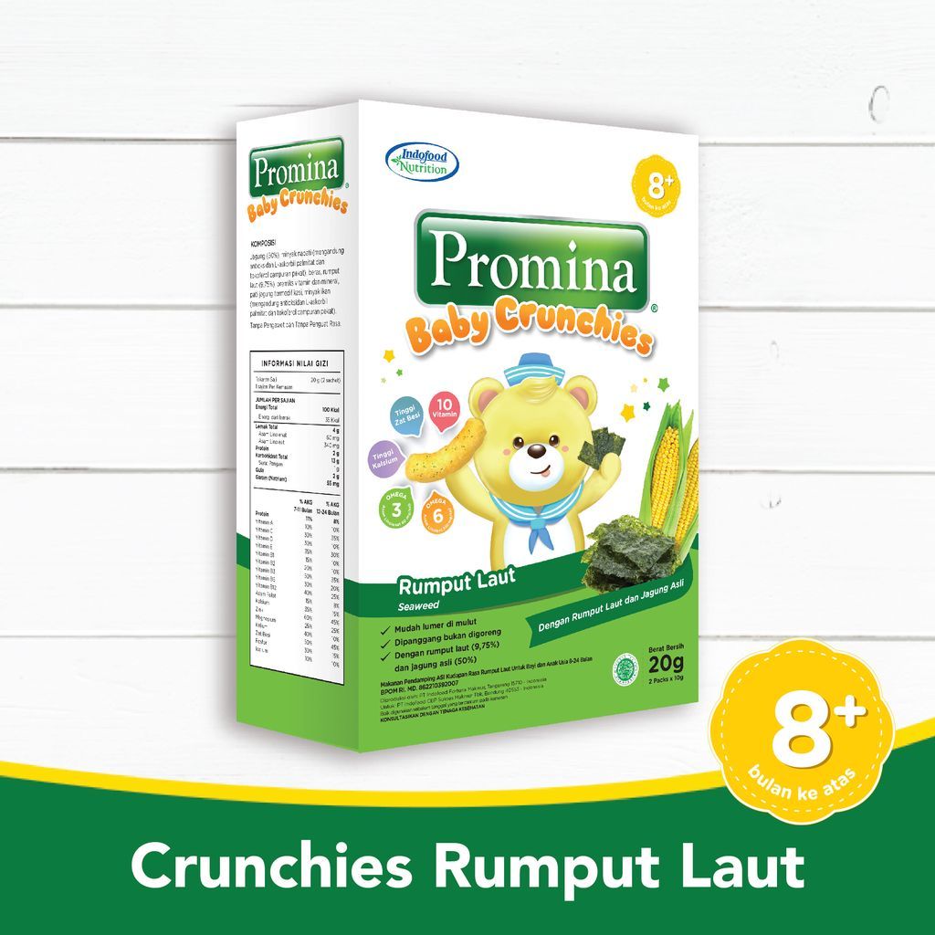 Jual Promina Baby Crunchies Rumput Laut 20 gr(2pack x 10gr)-promina ...