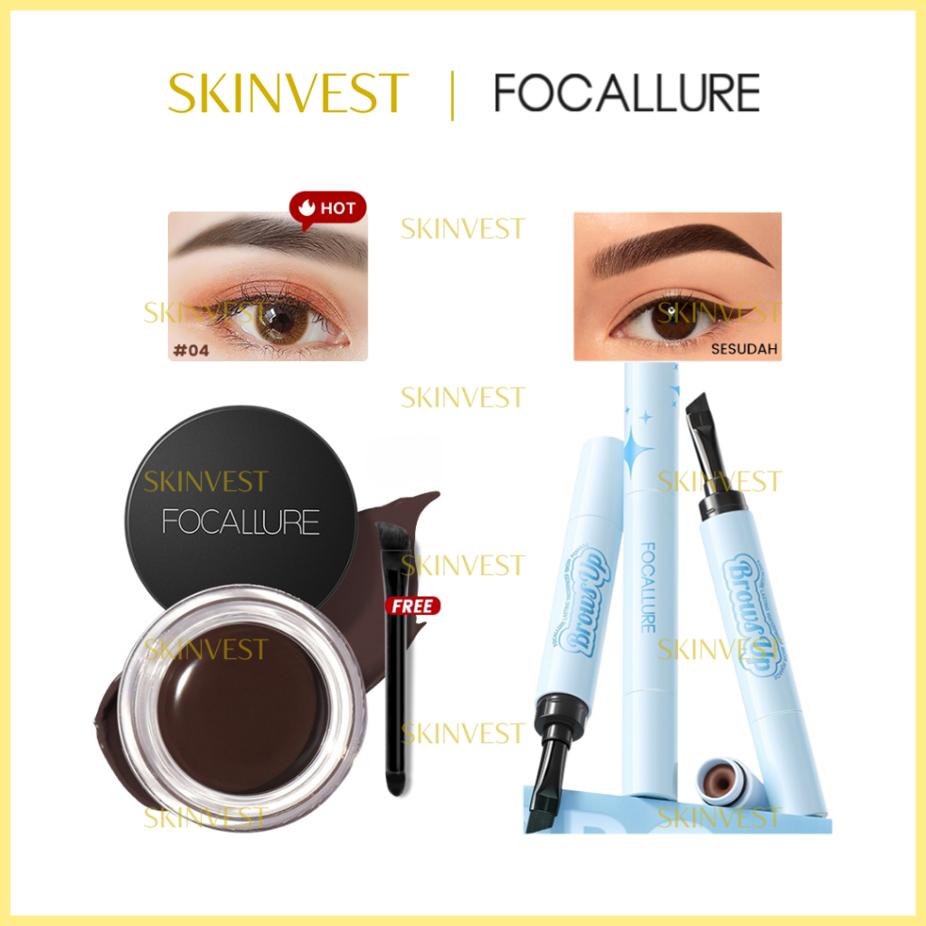 Jual FOCALLURE Brows Gel Cream Lasting Waterproof Brow Pomade Eyebrow ...