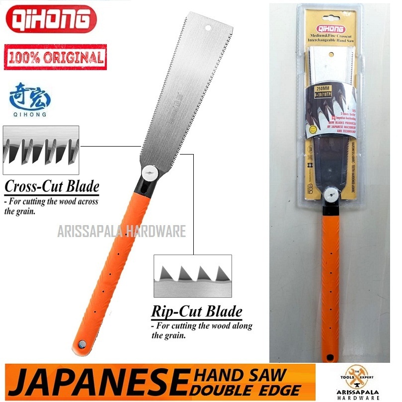 Jual QIHONG Gergaji Jepang RYOBA 250 Japanese Hand Saw 2 Sisi Double ...