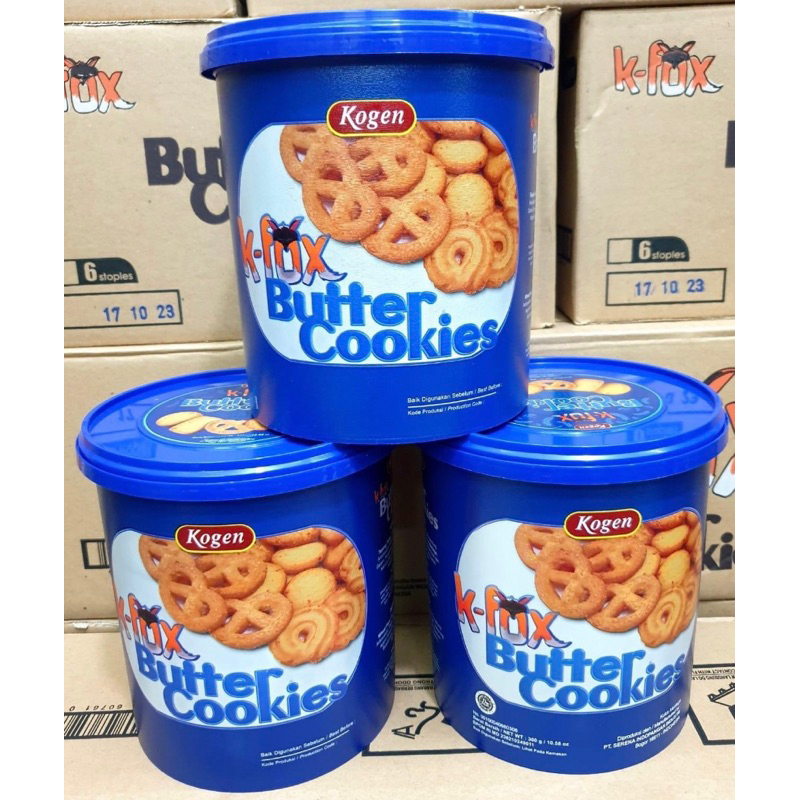 Jual kfox butter cookies ukuran 300 gram untuk hari lebaran | Shopee ...